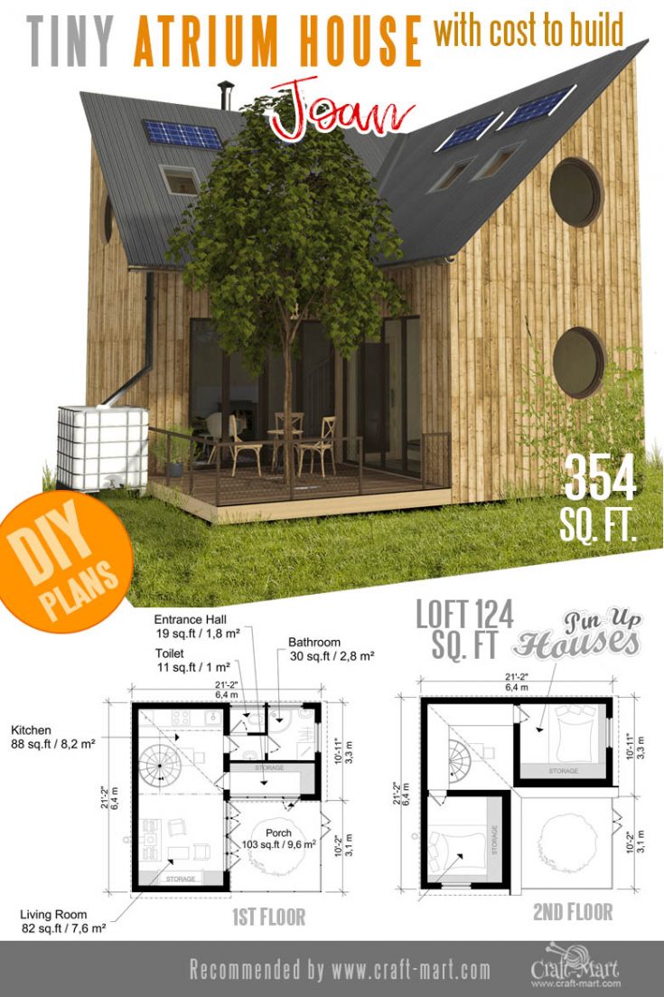 Awesome Small and Tiny Home Plans for Low DIY Budget - Craft-Mart