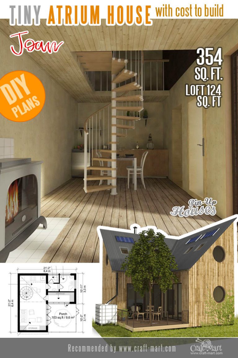 Awesome Small and Tiny Home Plans for Low DIY Budget - Craft-Mart