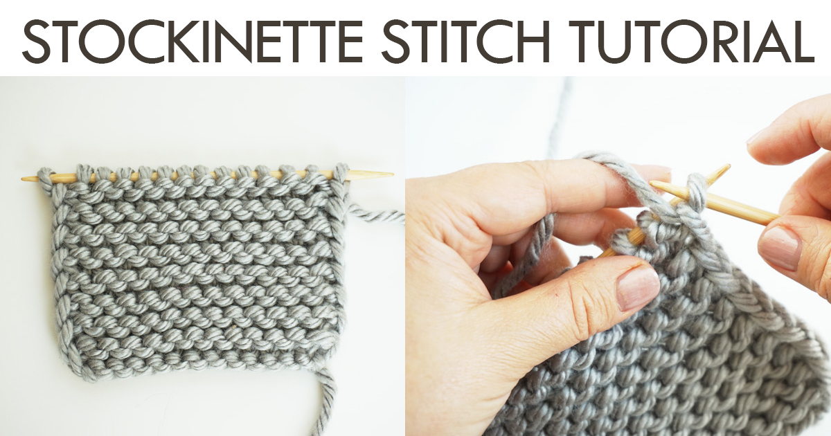 Stockinette Stitch & FREE Wrap Pattern for Beginners - Craft-Mart