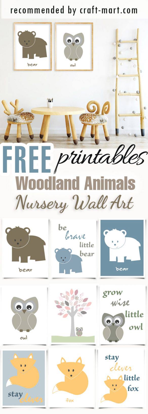 100+ Best Free Nursery Printables and Wall Art - Craft-Mart