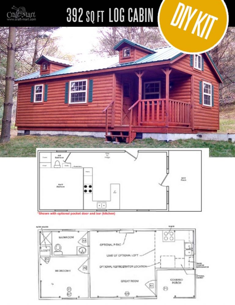 Tiny Log Cabin Kits - Easy DIY Project - Craft-Mart