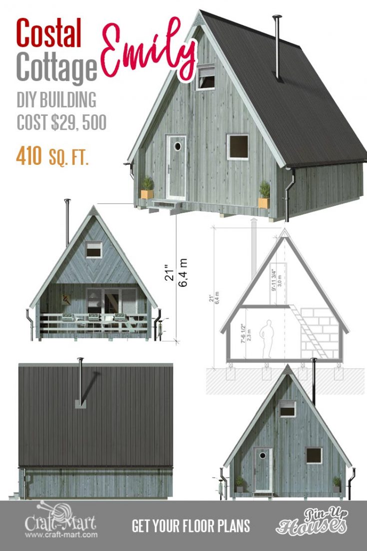 A-Frame Tiny House Plans, Cute Cottages, Container Homes - Craft-Mart