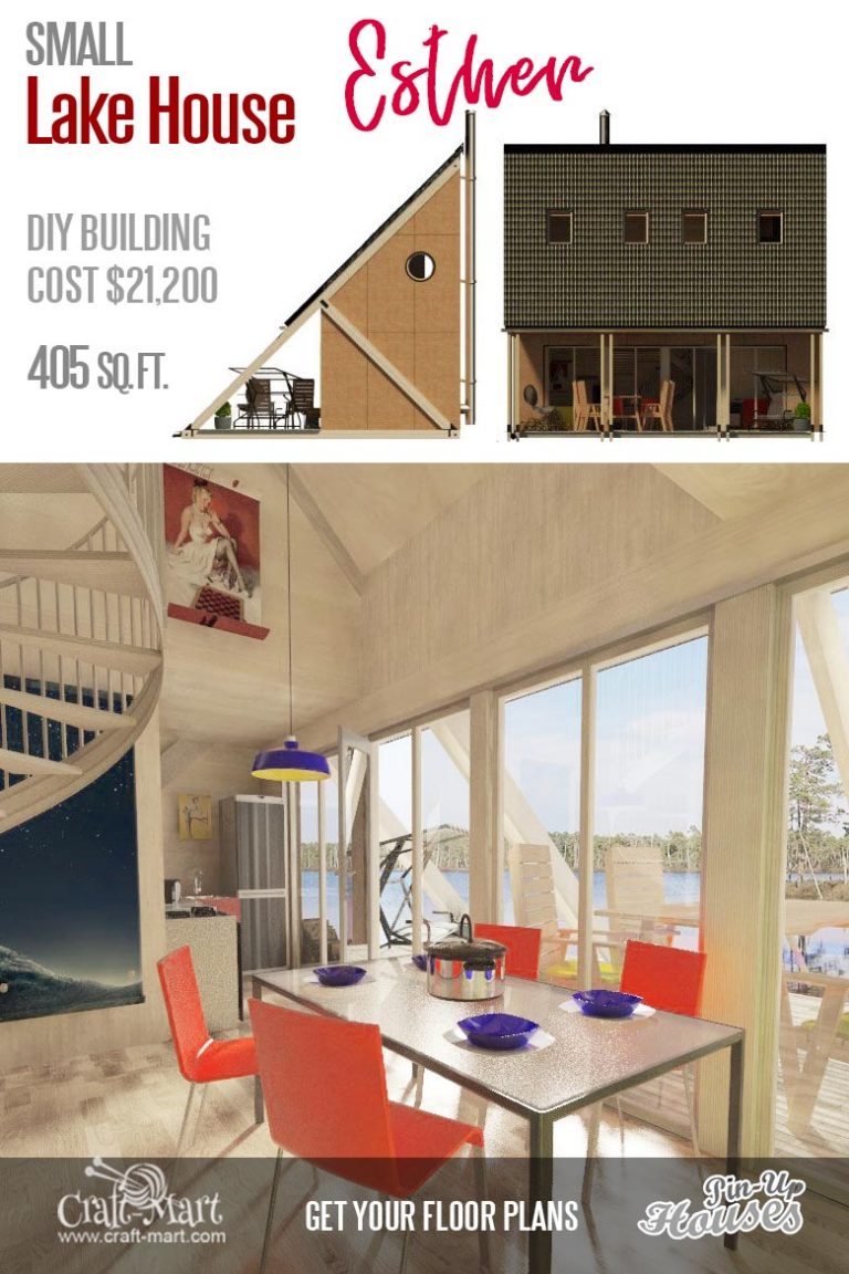 A-Frame Tiny House Plans, Cute Cottages, Container Homes - Craft-Mart