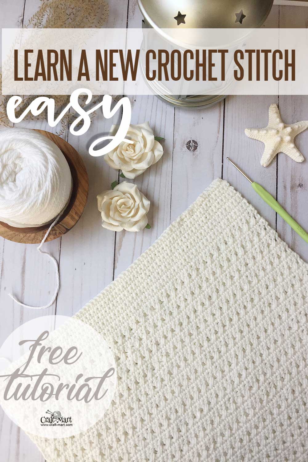 Learn to Crochet: crossed double crochet tutorial - Craft-Mart