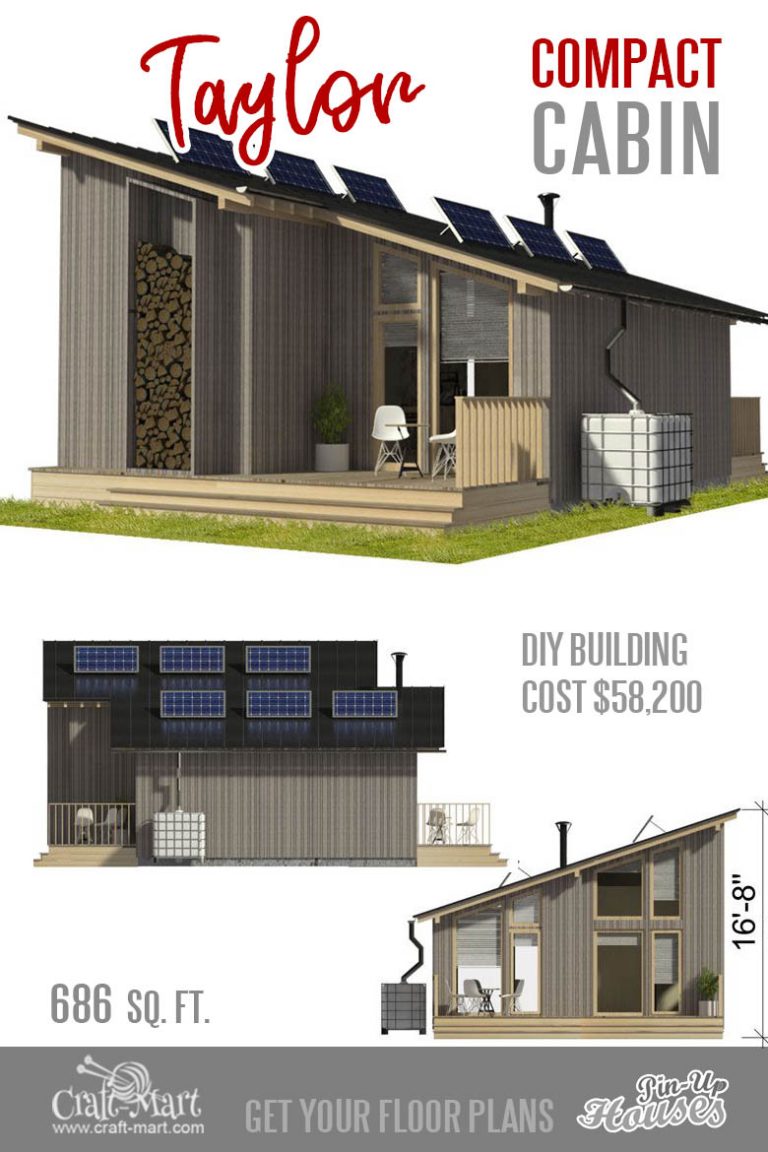 9 Plans of tiny houses with lofts for fun weekend projects - Craft-Mart