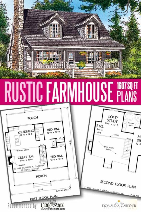 11 Amazing Rustic Farmhouse Plans for Tight Budget - Craft-Mart