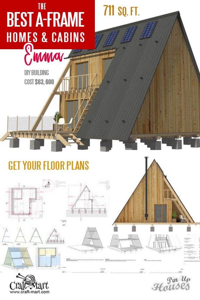 Cool A-frame Tiny House Plans (plus tiny cabins and sheds) - Craft-Mart