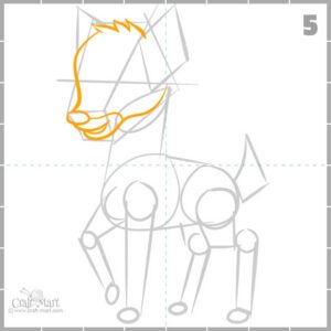 Drawing a deer in 10 steps - easy tutorial - Craft-Mart