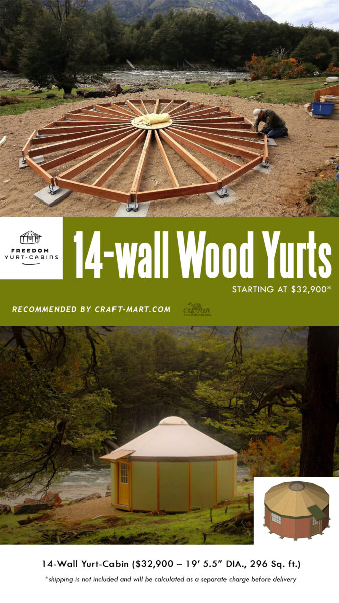 Coolest Wooden Yurt Kits for Sale You Can Assemble in 3-5 Days! - Craft ...