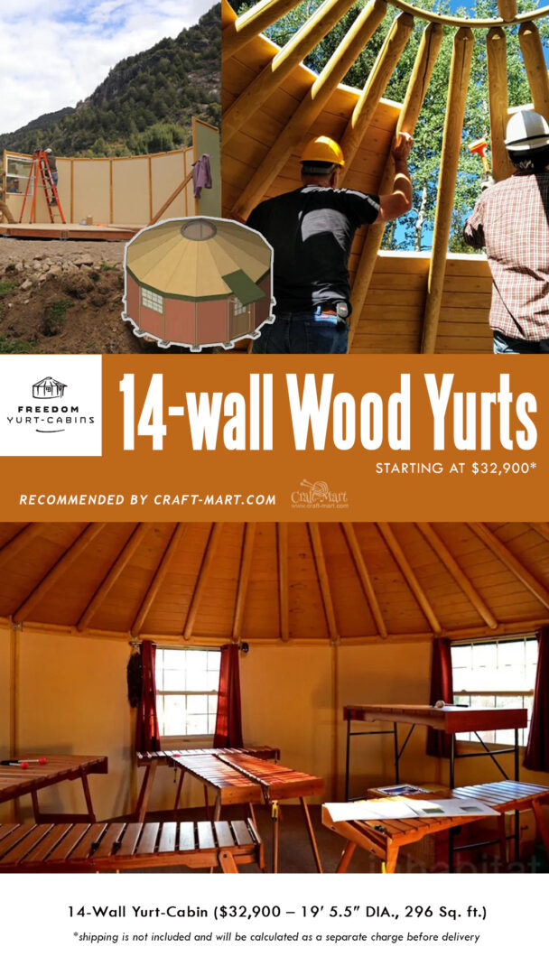 Coolest Wooden Yurt Kits for Sale You Can Assemble in 3-5 Days! - Craft ...
