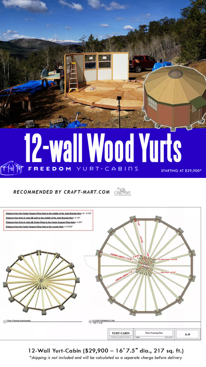 Coolest Wooden Yurt Kits for Sale You Can Assemble in 3-5 Days! - Craft ...