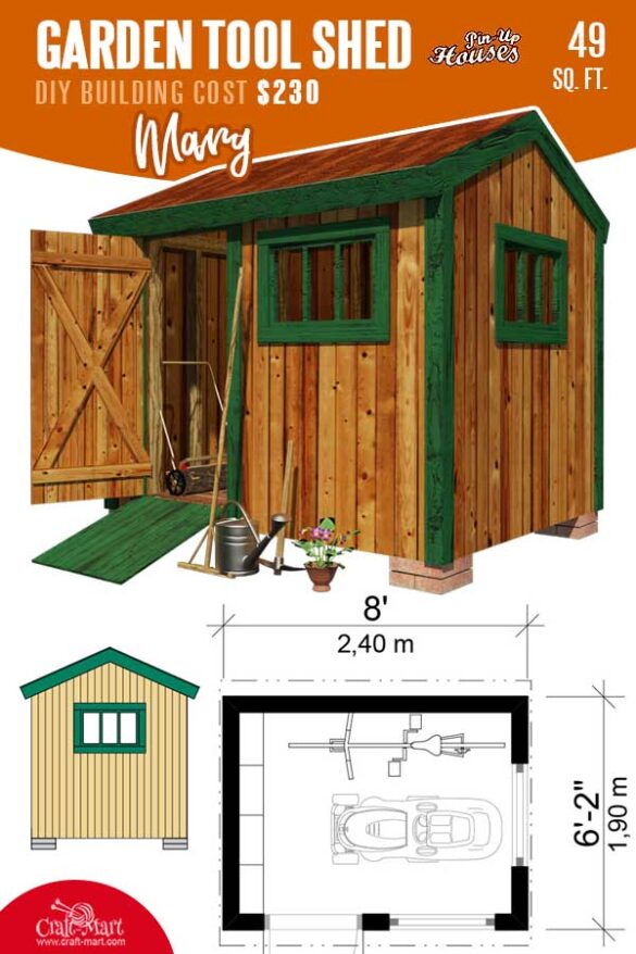 13 DIY Wooden Shed Plans You Can Easily Build - Craft-Mart