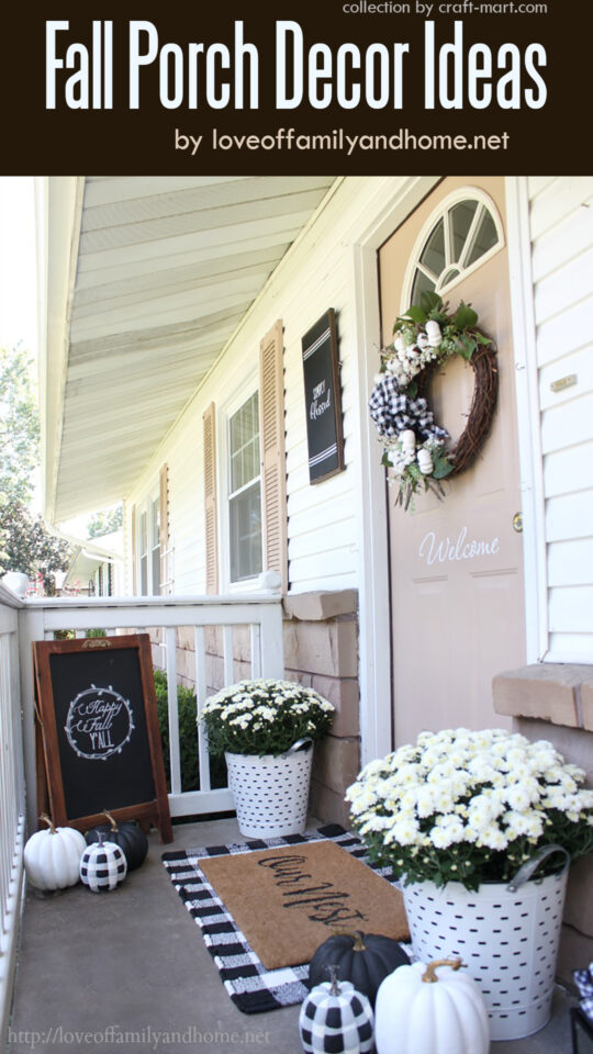 25 Small Front Porch Decorating Ideas for Fall - Craft-Mart