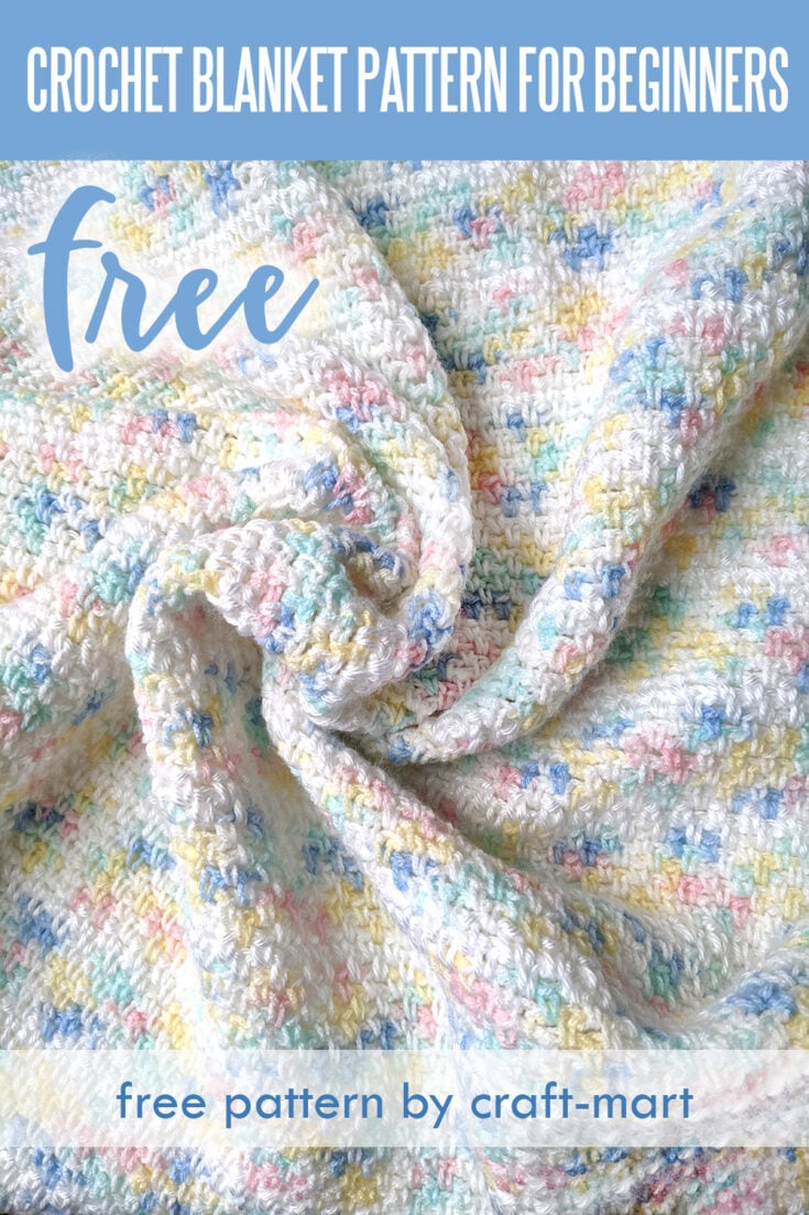 Free Crochet Blanket Pattern for Beginners 'Spring Showers' - Craft-Mart