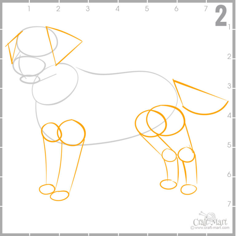 Easy step-by-step cute puppy drawing - Craft-Mart