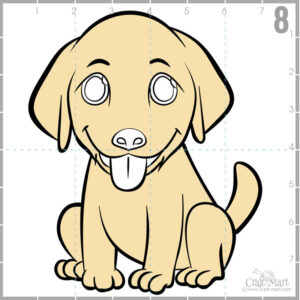 Easy step-by-step cute puppy drawing - Craft-Mart