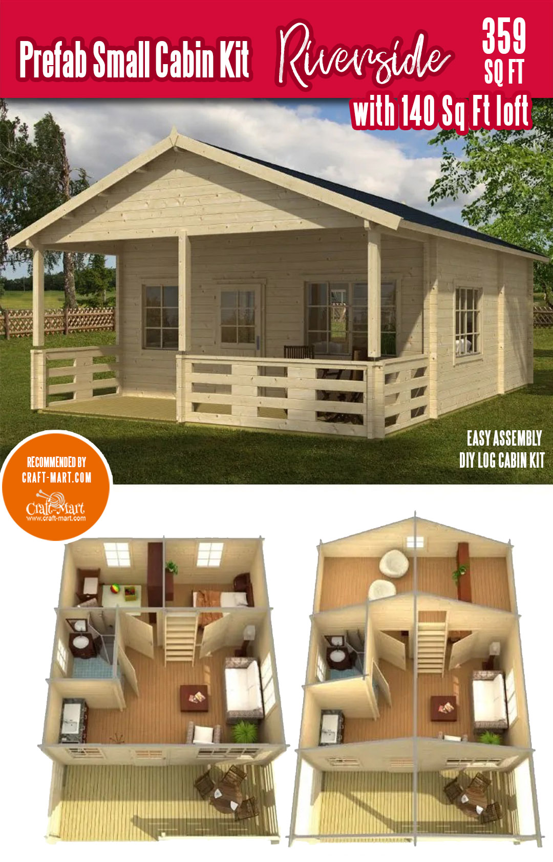 298-riverside-cabin-kit - Craft-Mart