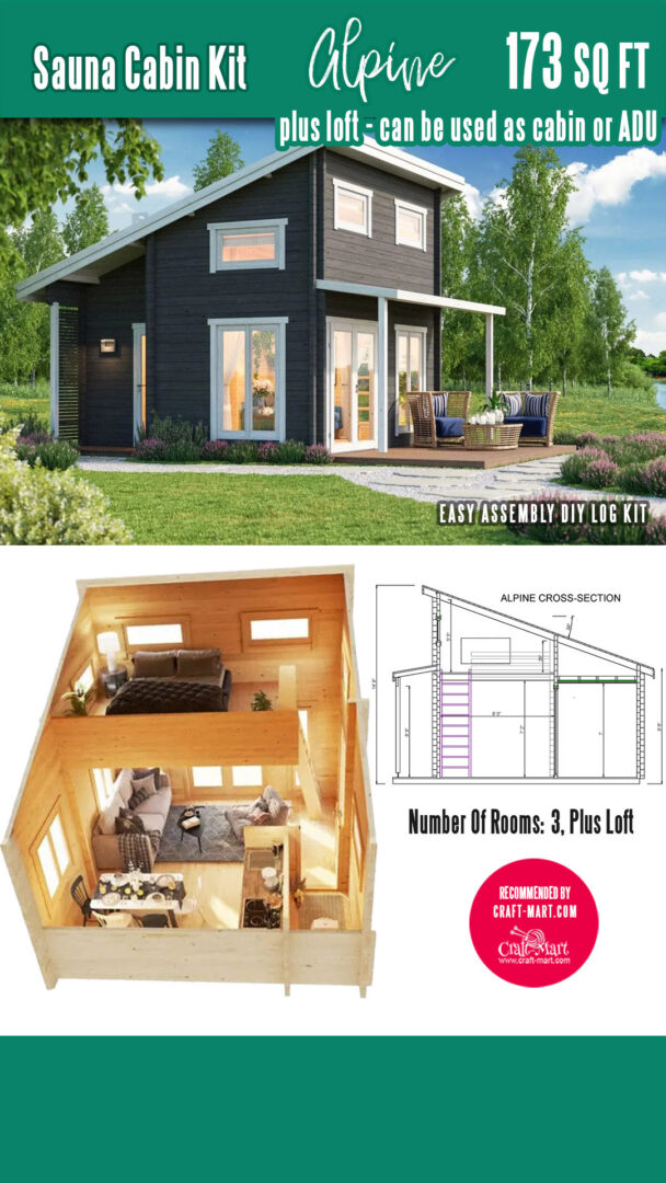 Outdoor Sauna Kits that can be used as Stylish ADUs - Craft-Mart