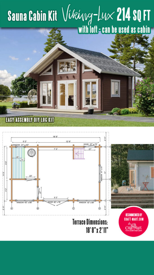 Outdoor Sauna Kits that can be used as Stylish ADUs - Craft-Mart