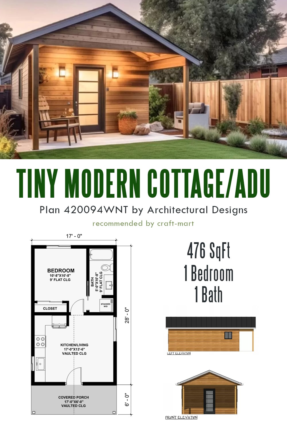 141 1 Tiny Cottage Houseplan Adu Post Craft Mart