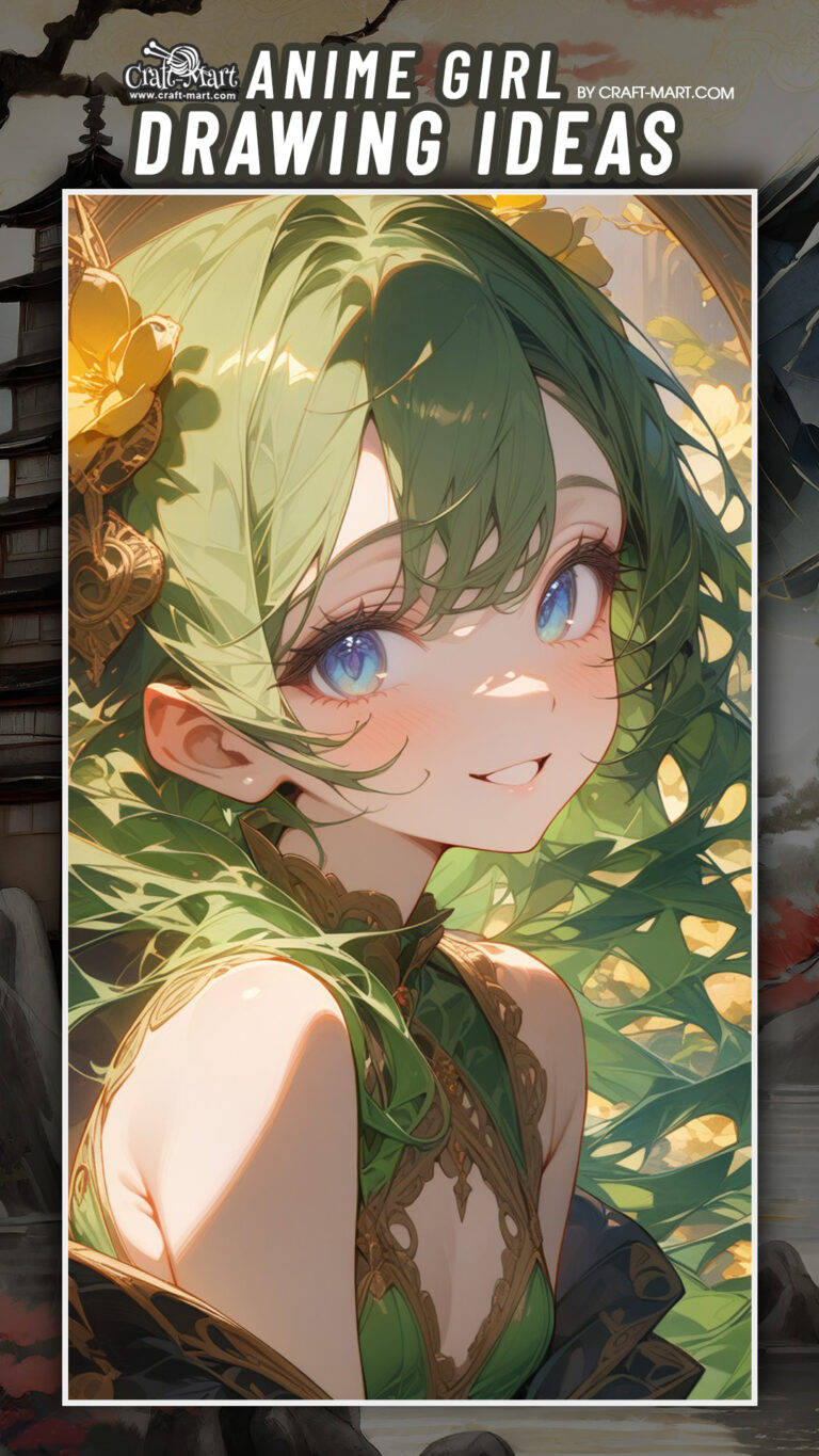 14 Cute Anime Girl Drawing Ideas for Beginners and Up - Craft-Mart