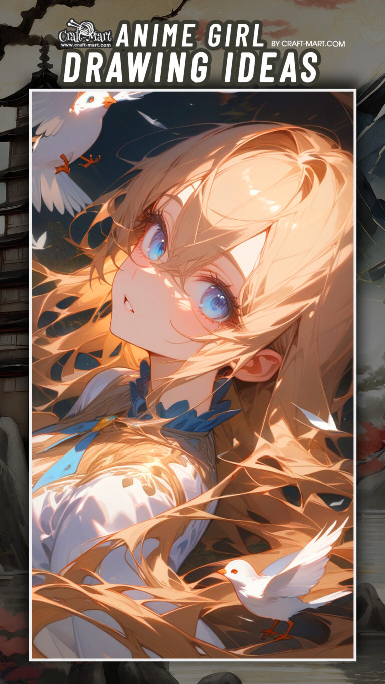 14 Cute Anime Girl Drawing Ideas for Beginners and Up - Craft-Mart