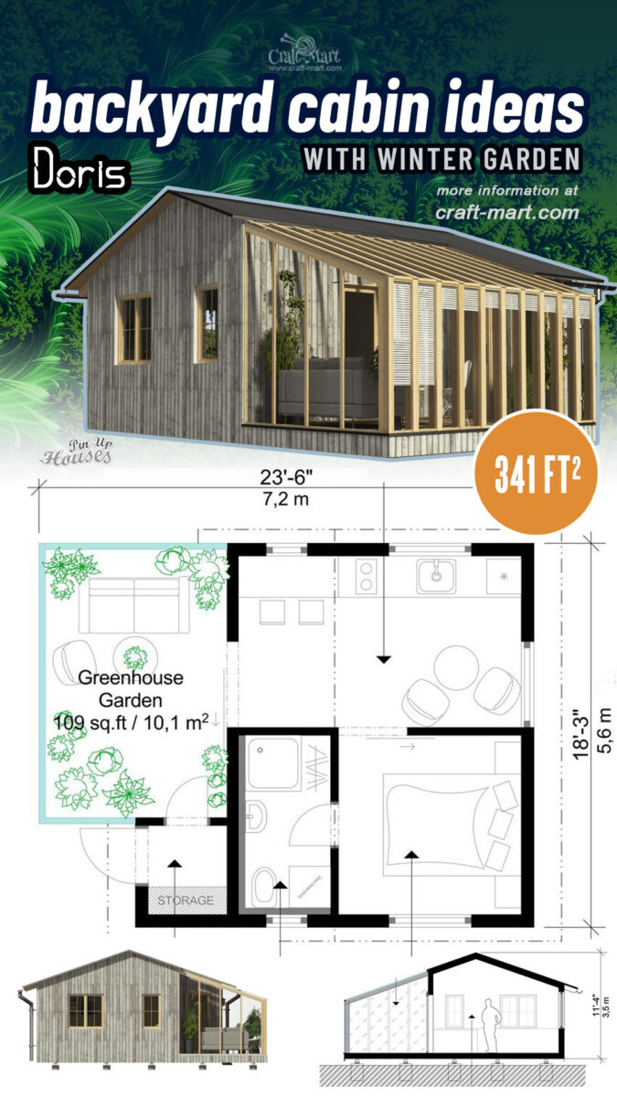 12 DIY Small Backyard Cabin and Shed Ideas and Plans - Craft-Mart