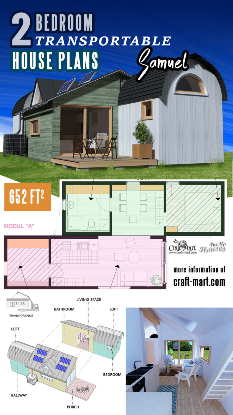 10+ 2-bedroom Shed House Plans and Designs (Tiny) - Craft-Mart