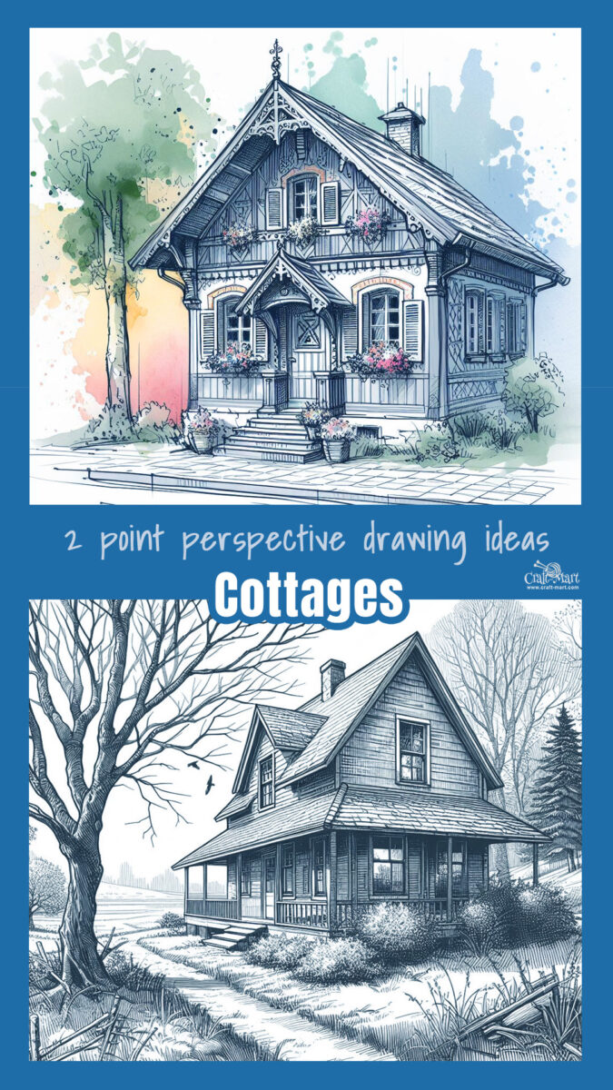 How to: Two-point Perspective Drawing Ideas for Beginners - Craft-Mart