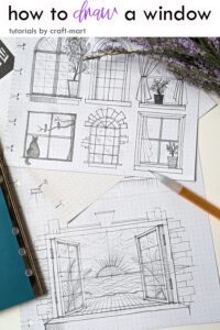 How to Draw a Window - easy step-by-step art tutorials - Craft-Mart