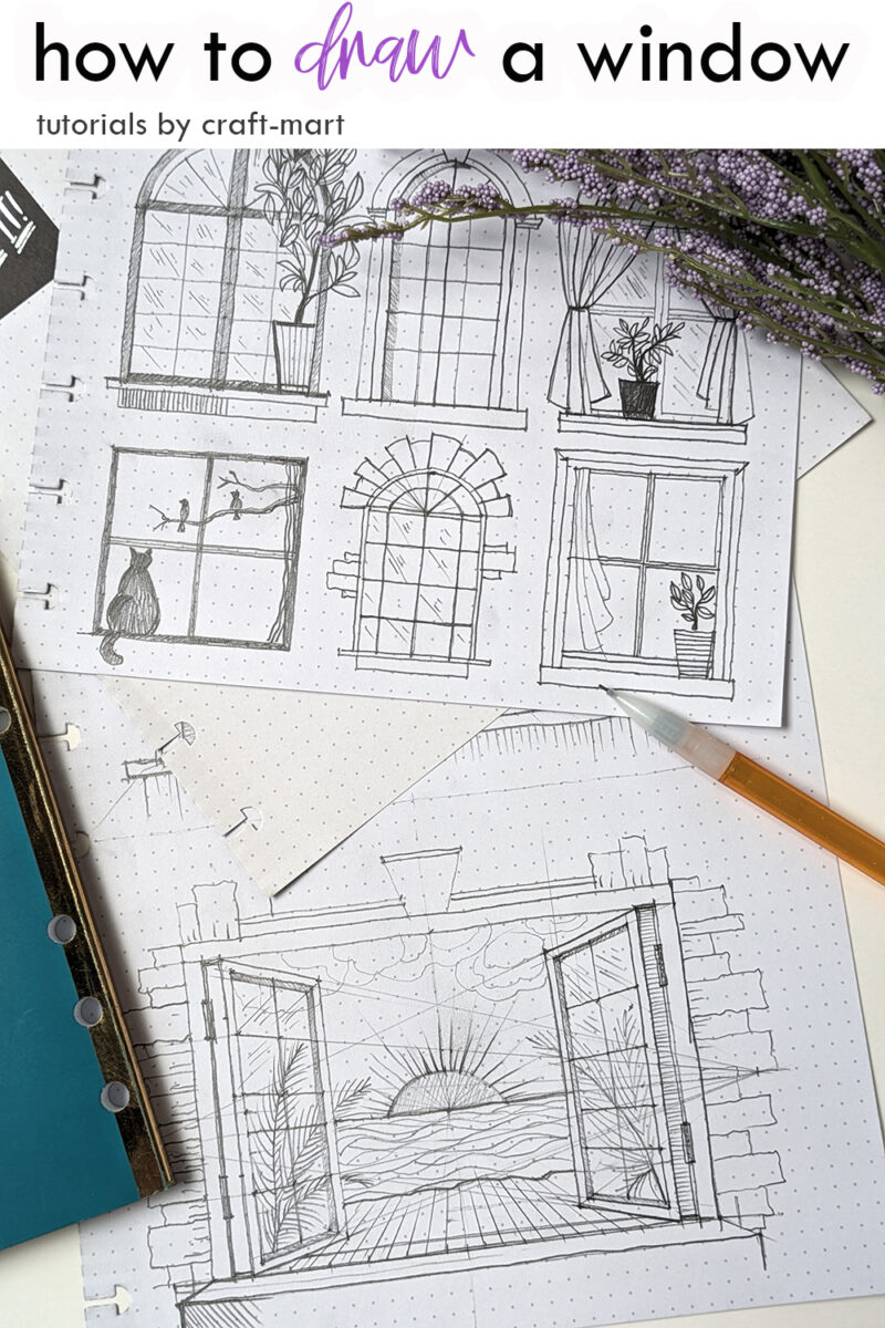 How to Draw a Window - easy step-by-step art tutorials - Craft-Mart