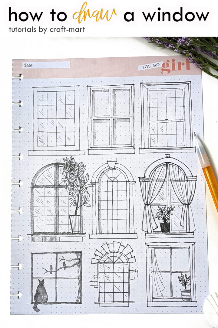 How to Draw a Window - easy step-by-step art tutorials - Craft-Mart