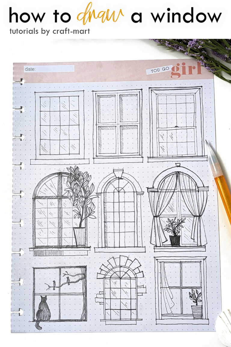 How to Draw a Window - easy step-by-step art tutorials - Craft-Mart