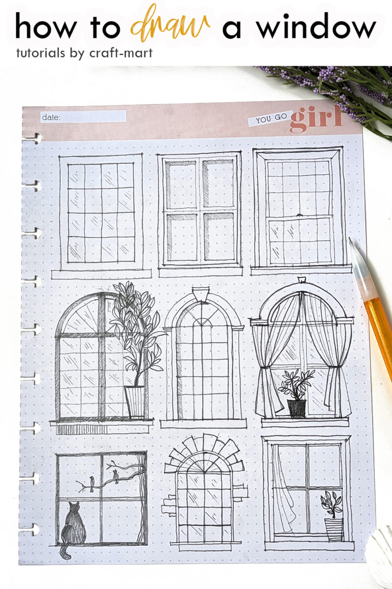 How to Draw a Window - easy step-by-step art tutorials - Craft-Mart