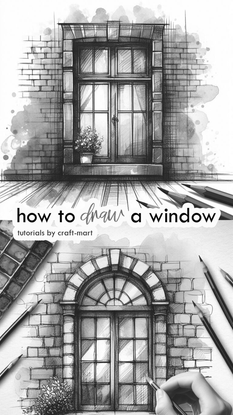 How to Draw a Window - easy step-by-step art tutorials - Craft-Mart