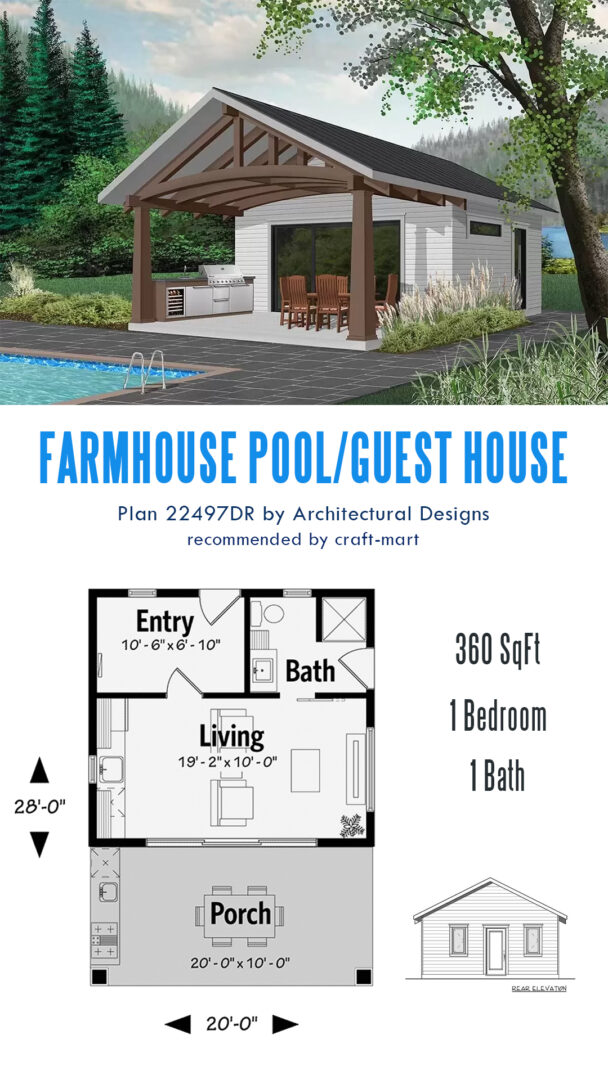10 Pool House Plans: Modern Designs and Ideas - Craft-Mart