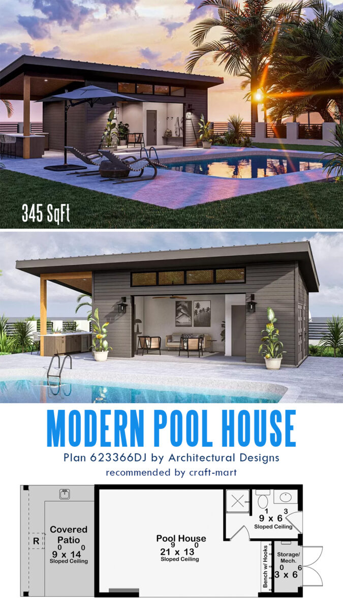 10 Pool House Plans: Modern Designs and Ideas - Craft-Mart