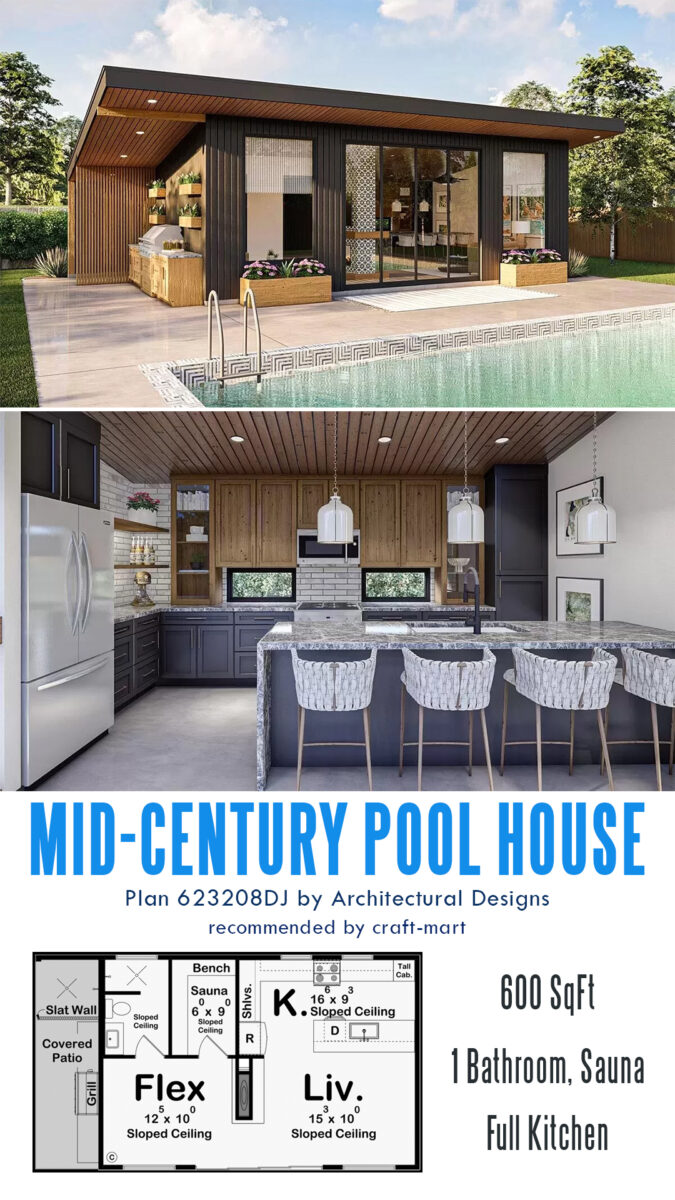 10 Pool House Plans: Modern Designs and Ideas - Craft-Mart