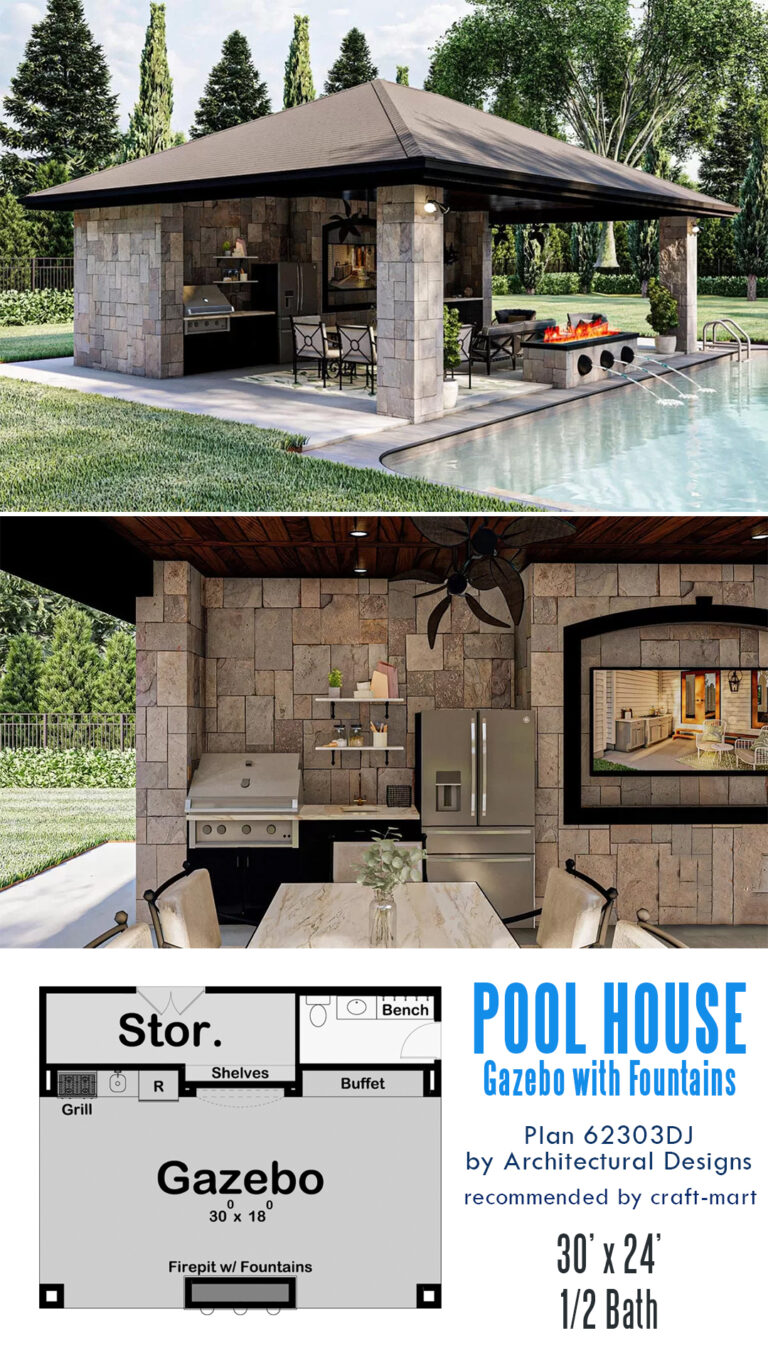 14 Pool House Plans: Modern Designs and Ideas - Craft-Mart