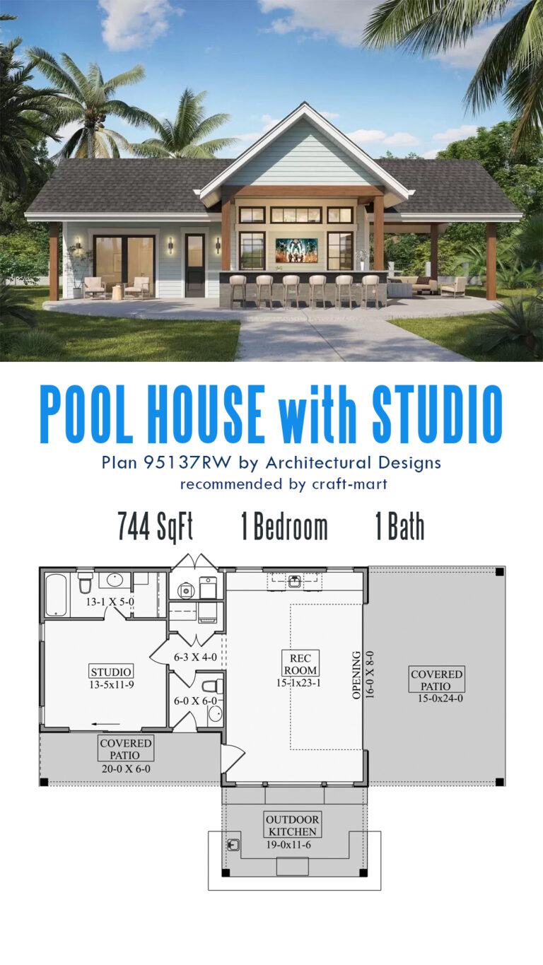 10 Pool House Plans: Modern Designs and Ideas - Craft-Mart