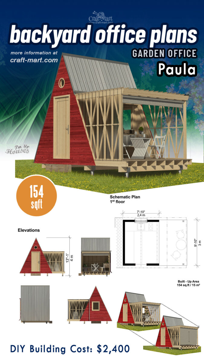 15+ Modern Backyard Office Plans to Build and DIY - Craft-Mart