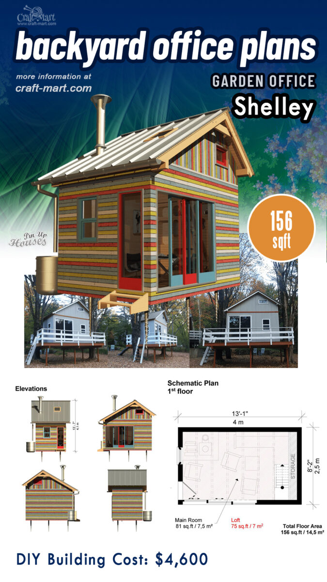 15+ Modern Backyard Office Plans to Build and DIY - Craft-Mart