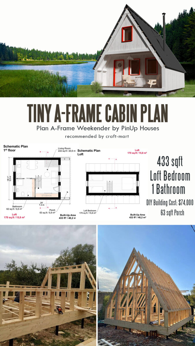 12+ Modern A-Frame Cabin Plans, Homes, Tiny Houses - Craft-Mart