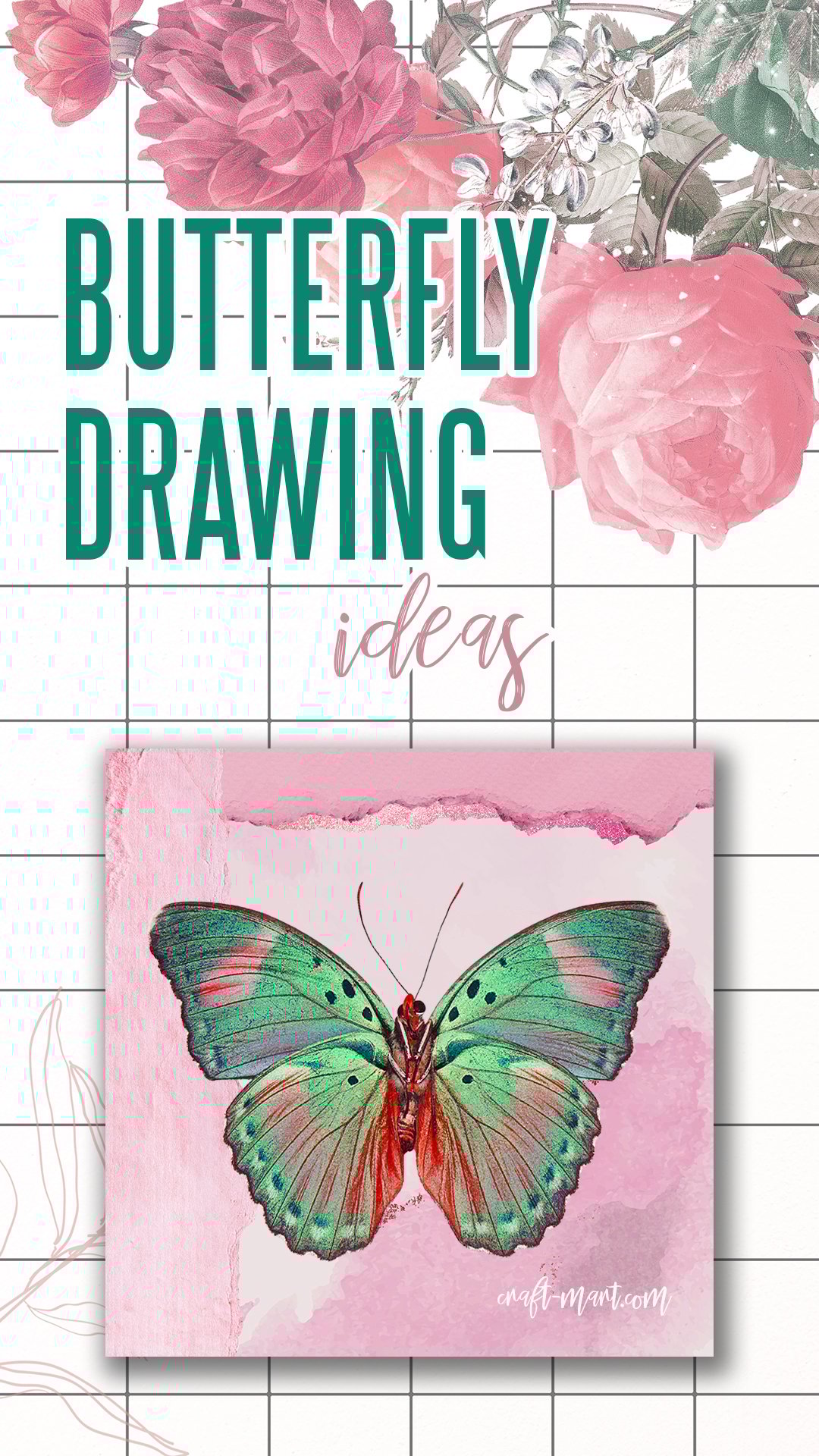 Vibrant Butterfly Art Drawing - Craft-Mart