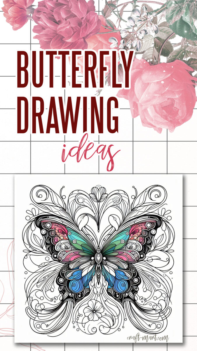 27+ Easy Butterfly Drawing Ideas for creative art projects - Craft-Mart