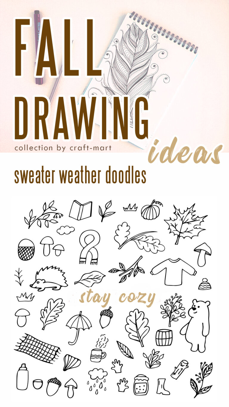 10+ Fall Drawing Ideas and Easy Doodles to Draw - Craft-Mart