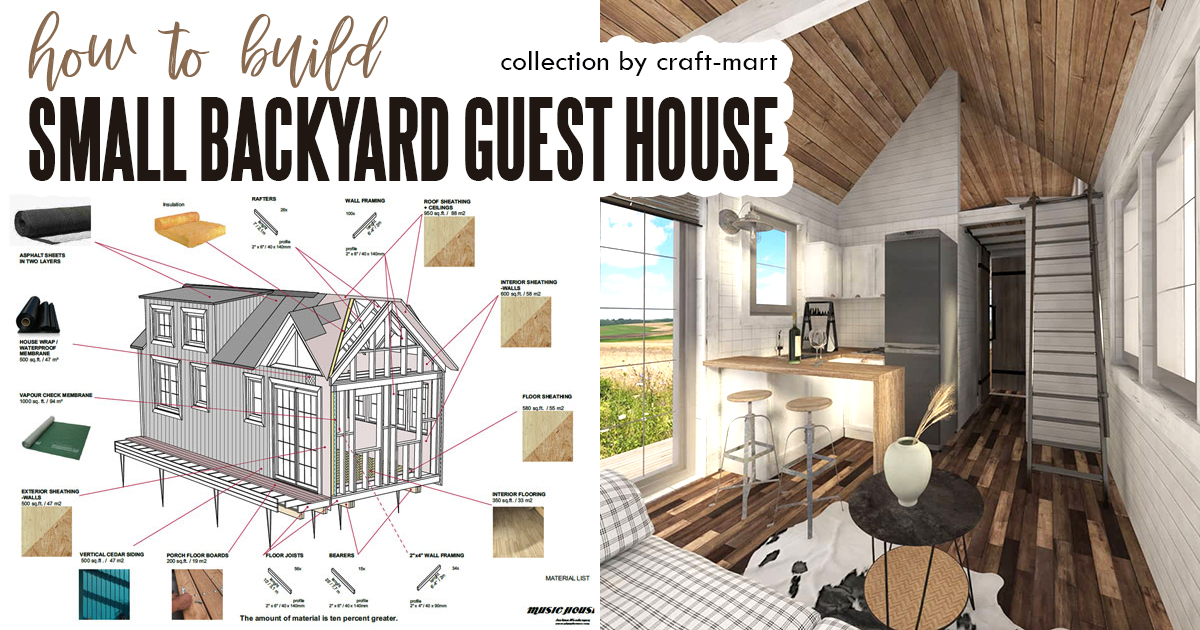 How to Build a Small Guest House in Your Backyard - Craft-Mart
