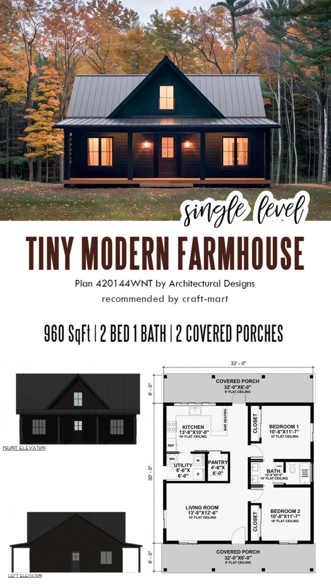 14 Tiny Farmhouse Plans - Craft-Mart