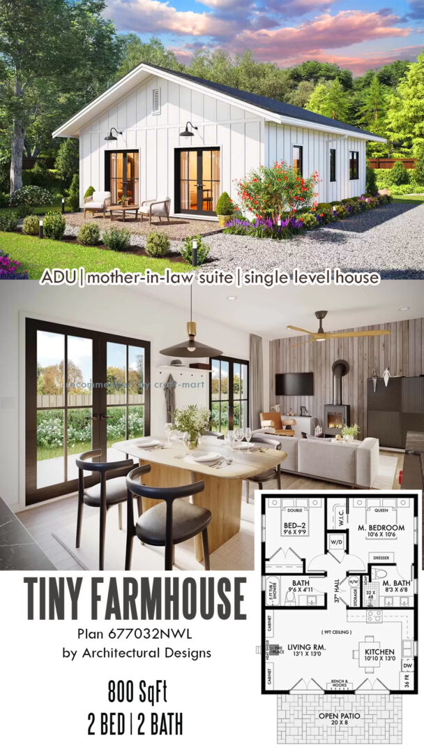 14 Tiny Farmhouse Plans - Craft-Mart