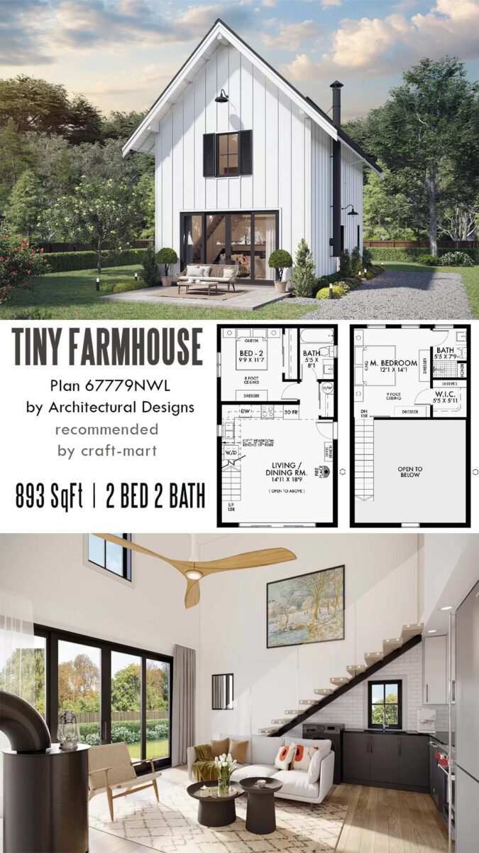 14 Tiny Farmhouse Plans - Craft-Mart